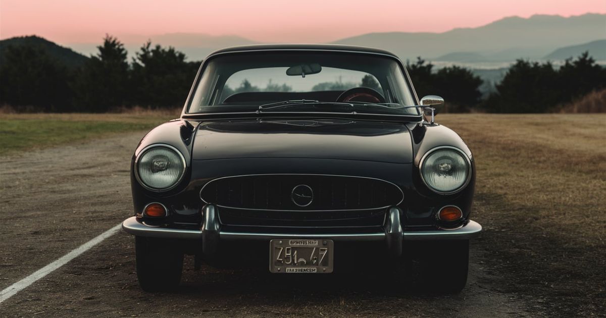 Black License Plate