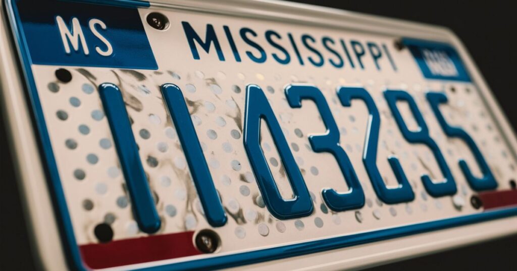 Mississippi License Plate
