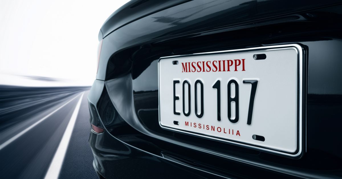 Mississippi License Plate