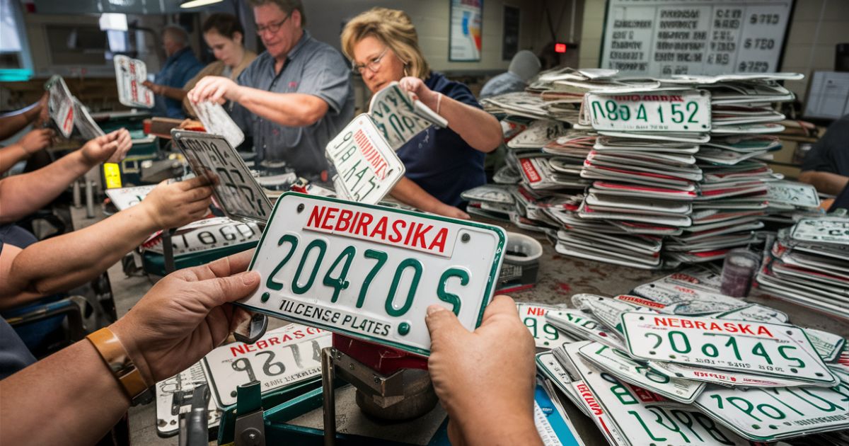 Nebraska License Plate