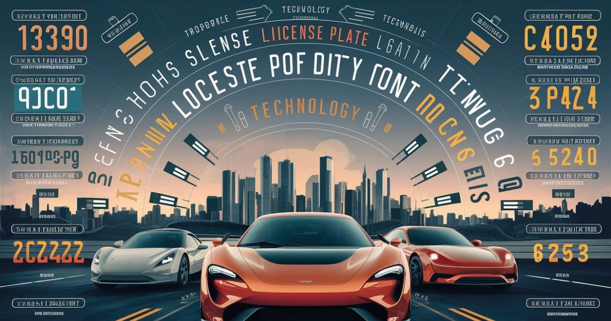 License Plate Font