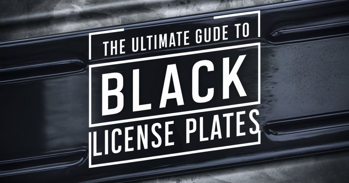 Black License Plate