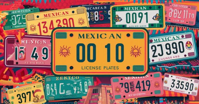 Mexico license plate