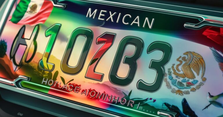 Mexico license plate