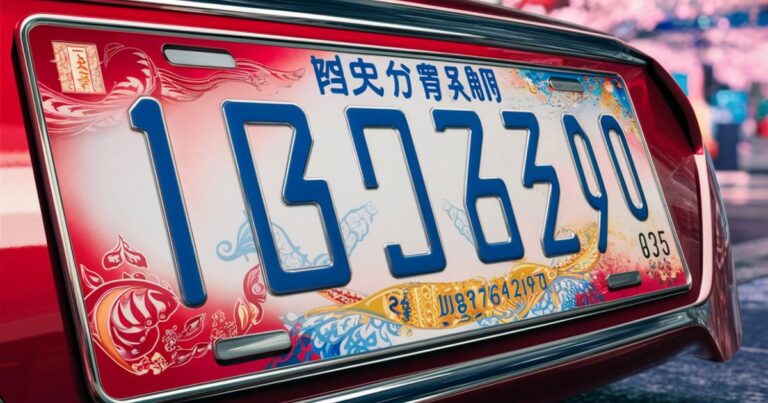 Japan License Plate