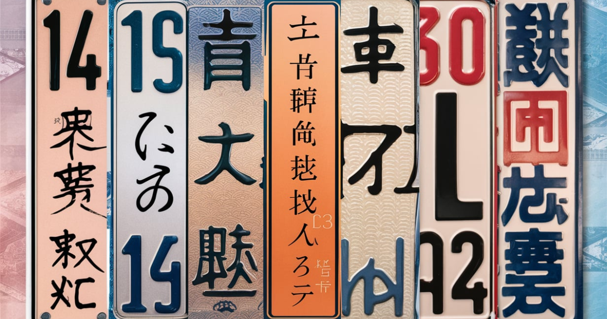 Japan License Plate