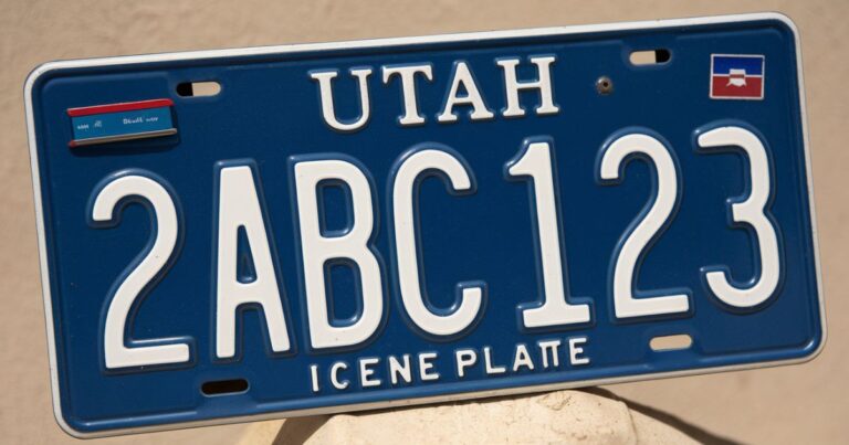 How to Get License Plate in Utah?