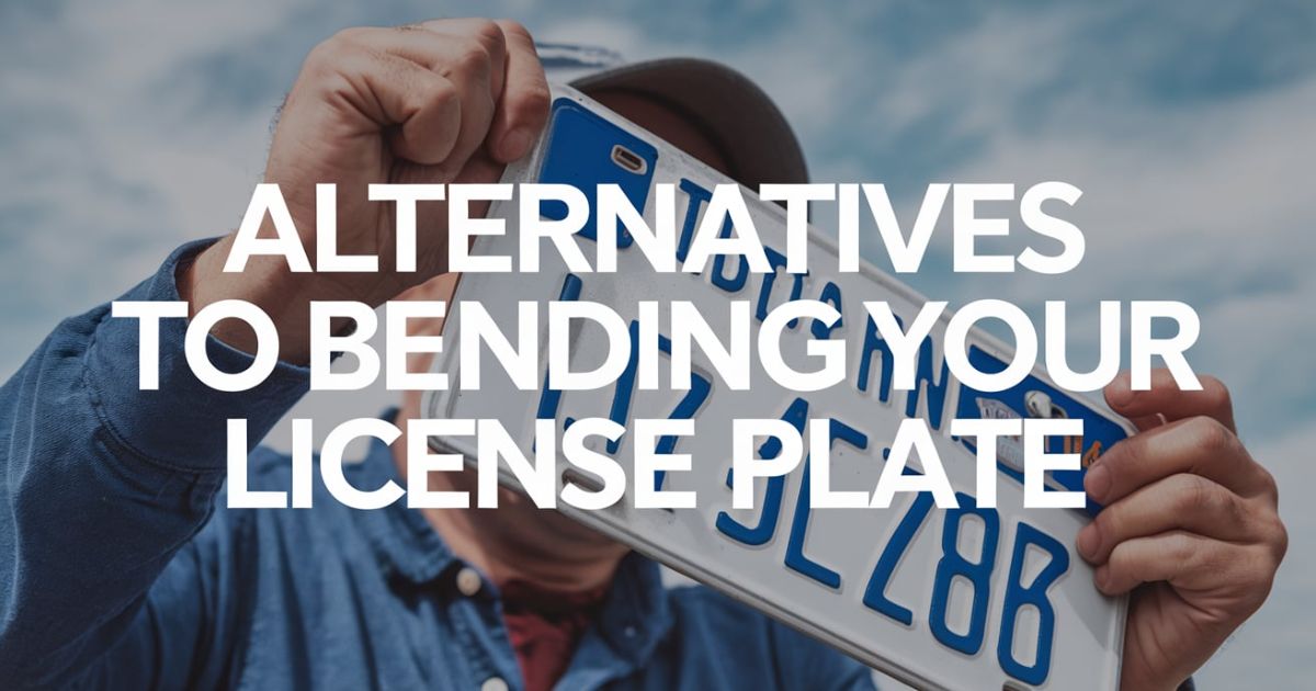 Bending License Plates