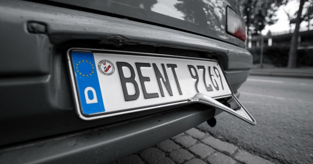 Bending License Plates