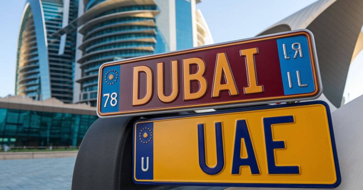 Does Dubai Have Normal License Plates?