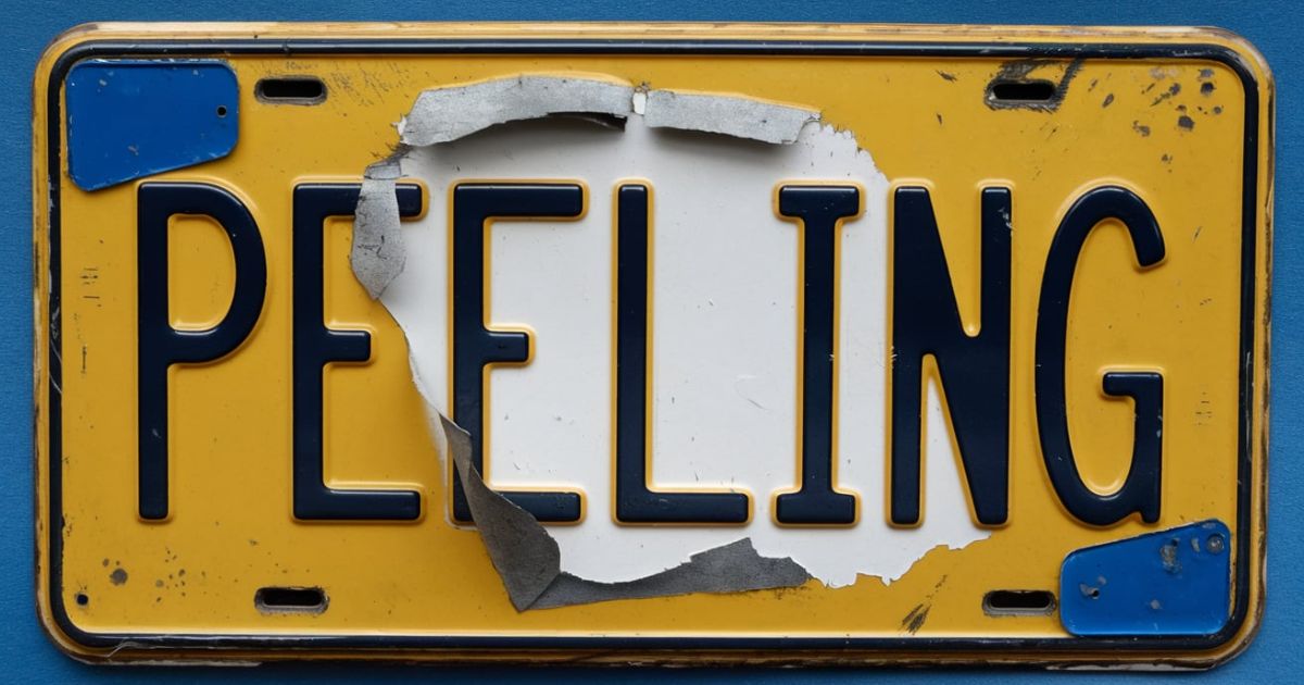 Can You Get a Ticket for a Peeling License Plate?